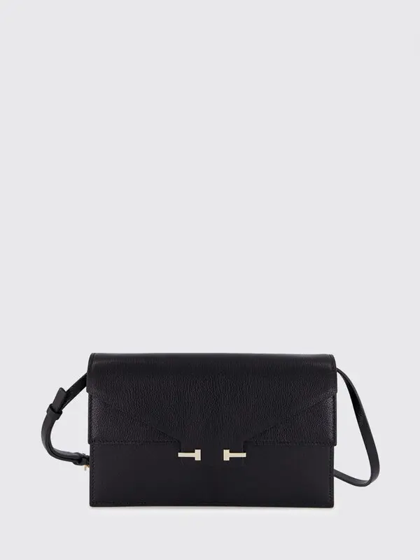 TOM FORD Calf Leather Shoulder Bag - Black