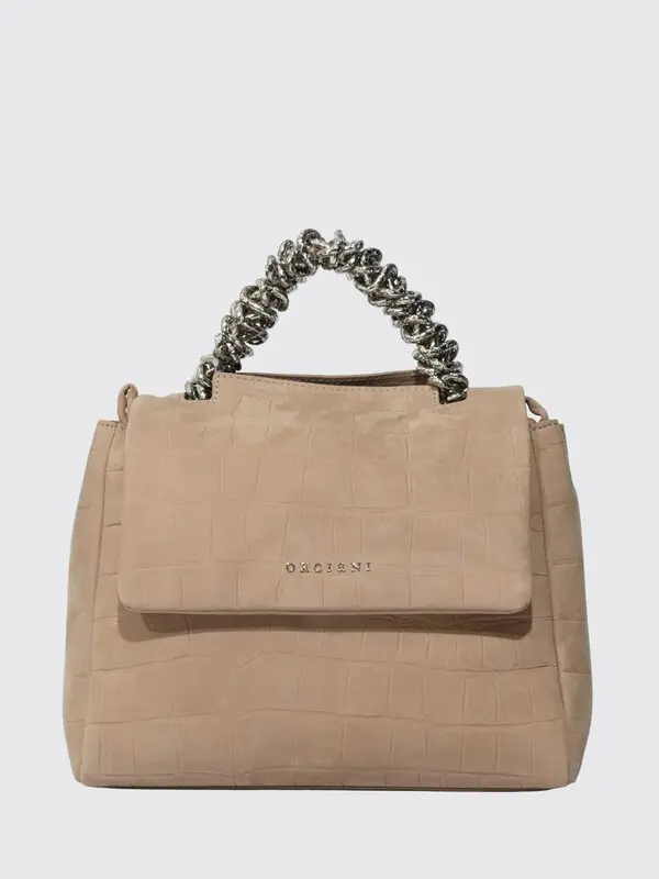 Orciani Croc Effect Handbag - Milk