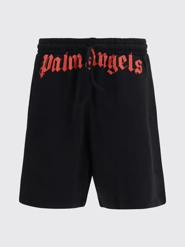 Palm Angels Cotton Jogging Shorts With Logo