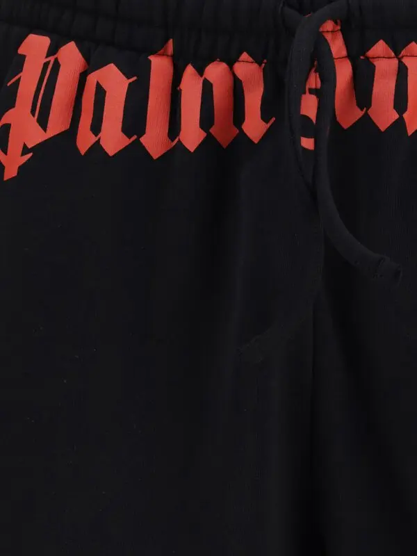 Palm Angels Cotton Jogging Shorts With Logo