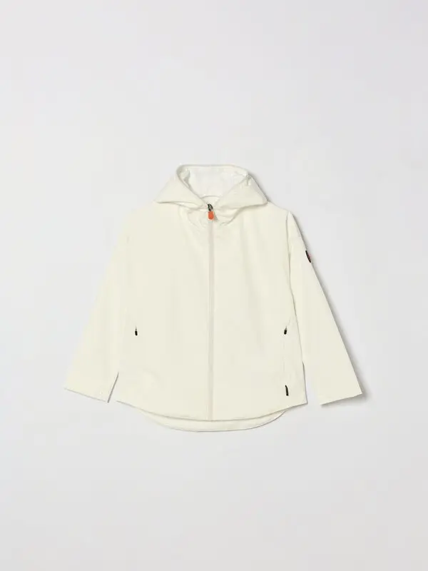 SAVE THE DUCK Stretch Technical Fabric Hooded Jacket - White