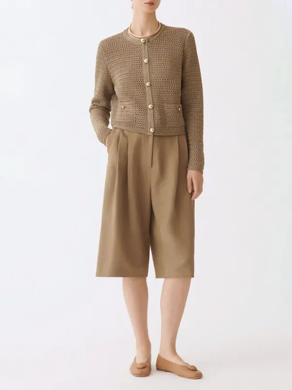 Fabiana Filippi Crew Neck Cotton Cardigan