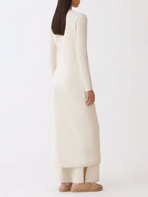 Fabiana Filippi Long Cotton Cardigan With V-neck