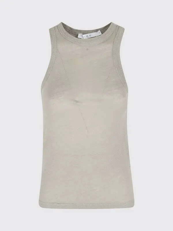 IRO PARIS Slim Fit Linen Off-the-shoulder Top - Olive