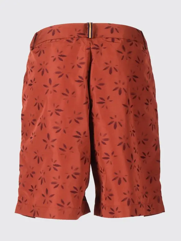 K-WAY Printed Pleated Shorts - Brown
