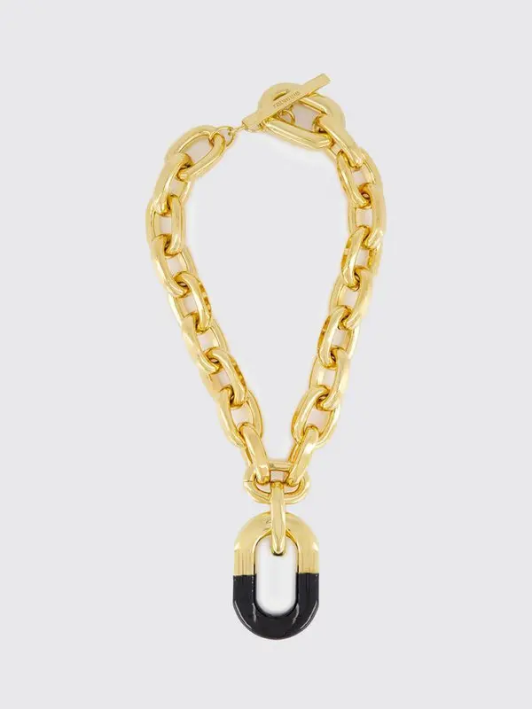 Rabanne Two Tone Oval Link Necklace - Gold