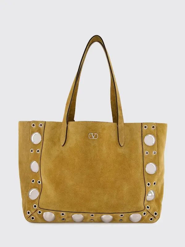 Valentino Garavani Studded Shoulder Bag - Beige
