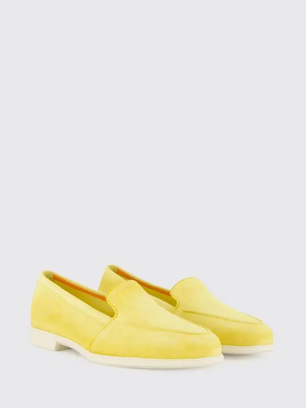 Santoni Malibu Suede Loafers - Yellow