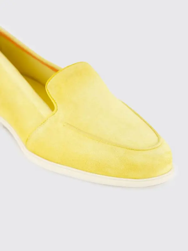 Santoni Malibu Suede Loafers - Yellow