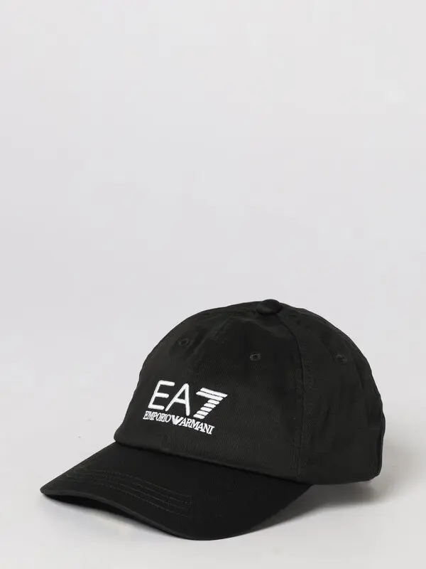 EA7 Logo Baseball Cap - Black