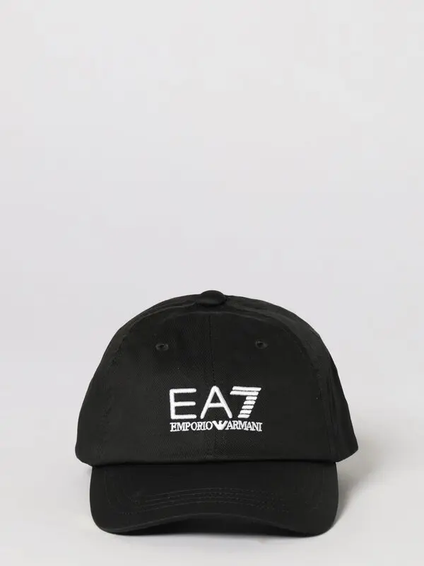 EA7 Logo Baseball Cap - Black