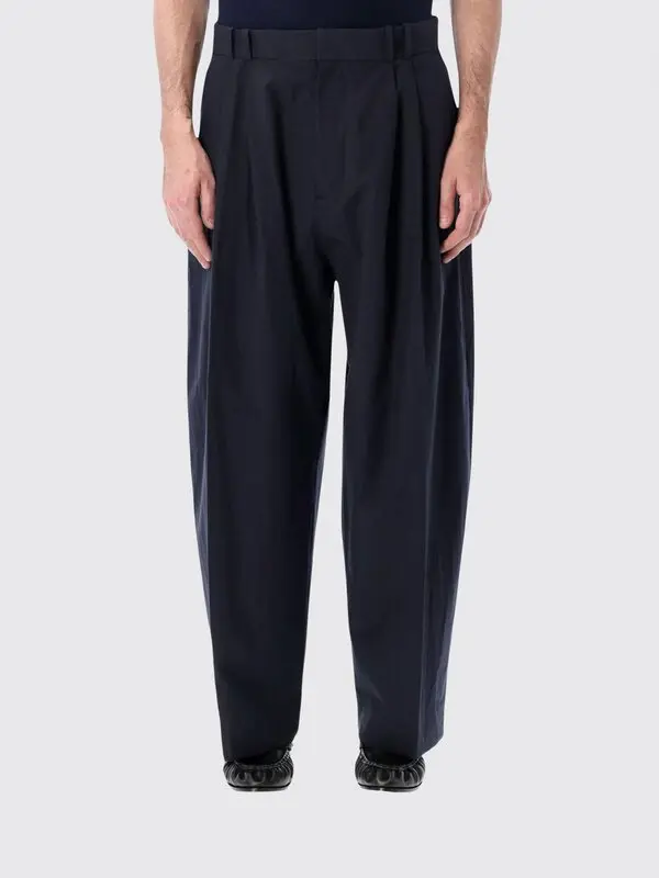 Studio Nicholson Tailored Pleated Wide Leg Trousers - Blue
