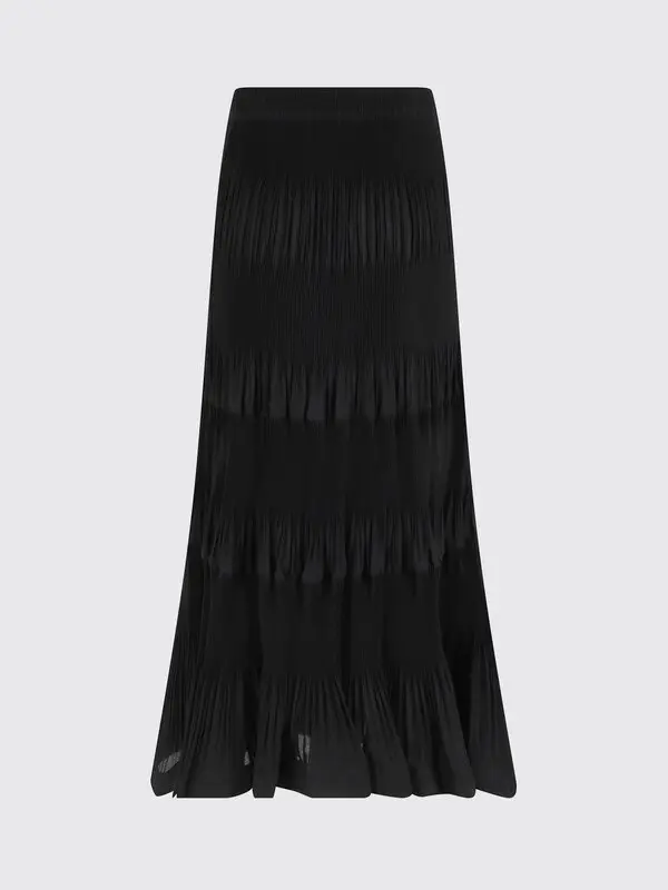 MEIMEIJ Pleated Tiered Maxi Skirt