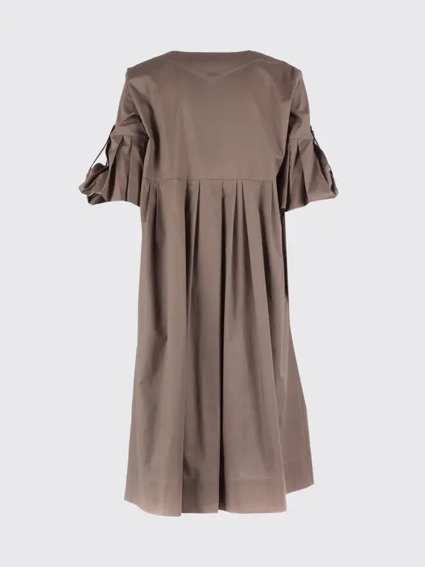 FAY Stretch Cotton Midi Dress - Green