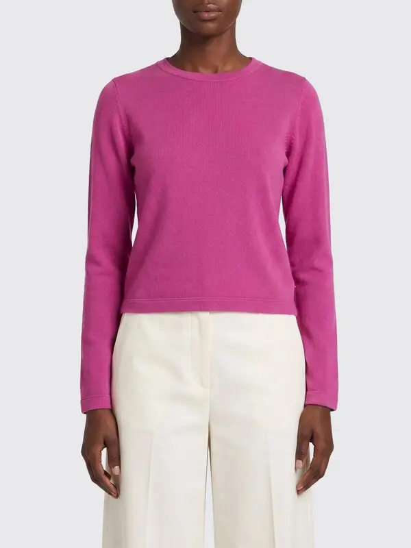 Extreme Cashmere Crewneck Pullover In Cotton And Cashmere Blend - Pink