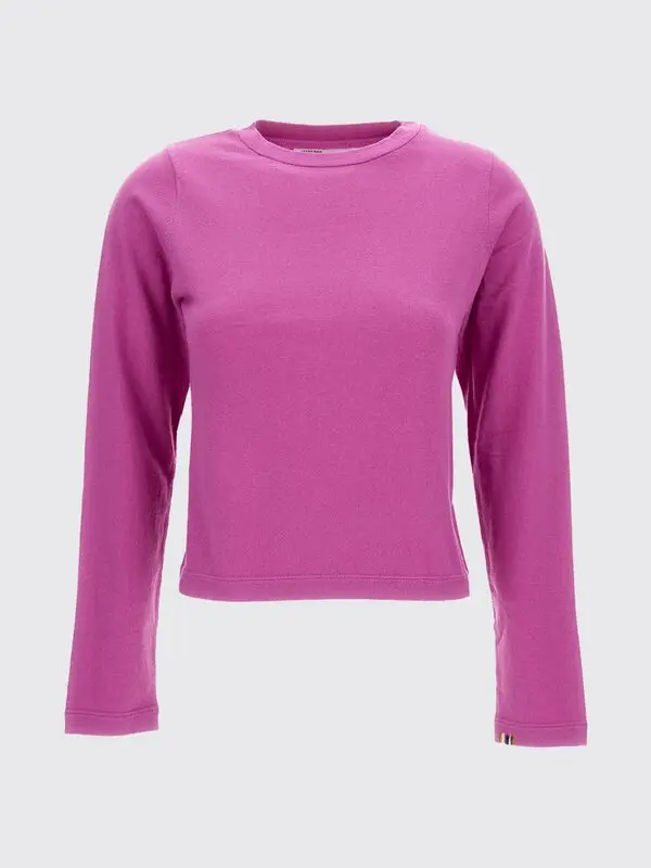 Extreme Cashmere Crewneck Pullover In Cotton And Cashmere Blend - Pink