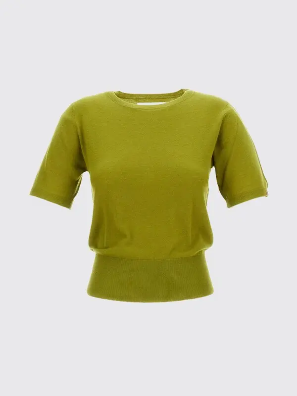 Extreme Cashmere Crew Neck Short Sleeve Pullover - Green