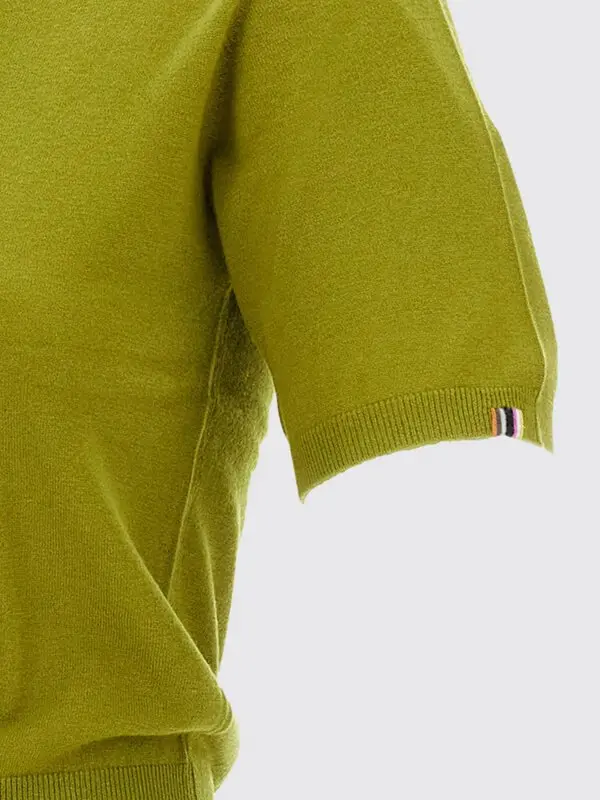 Extreme Cashmere Crew Neck Short Sleeve Pullover - Green