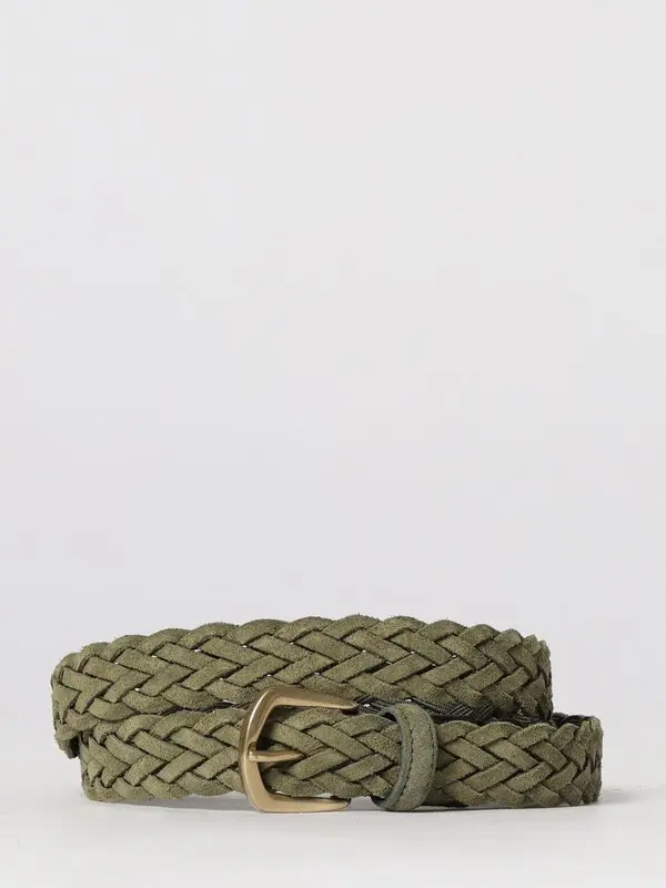 BROOKSFIELD Braided Leather Belt - Military