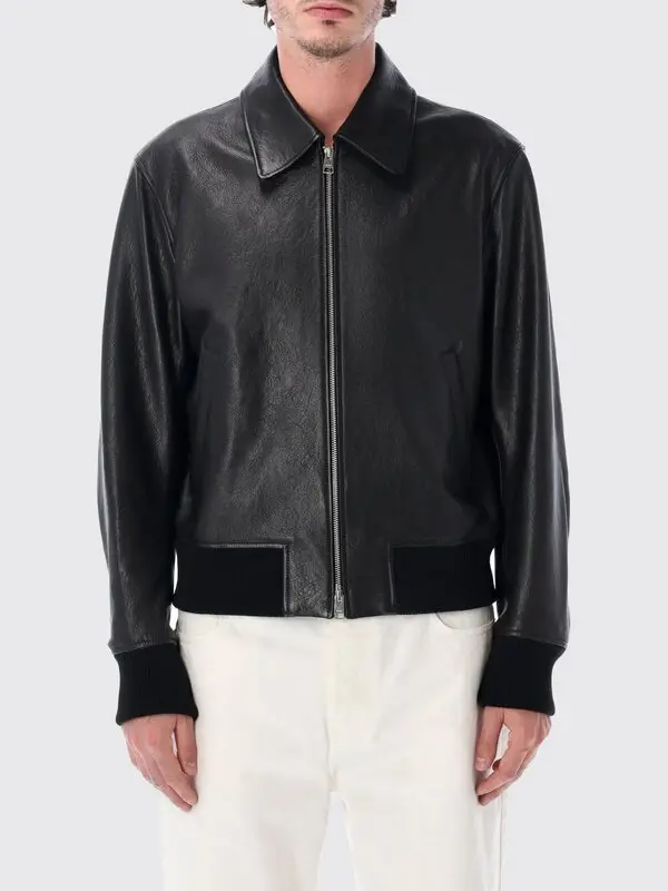 AMI Paris Lamb Leather Jacket
