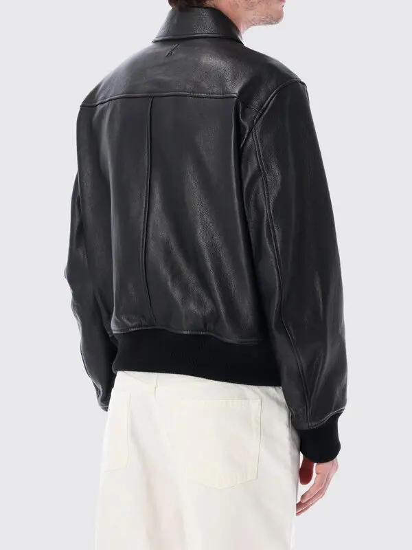AMI Paris Lamb Leather Jacket