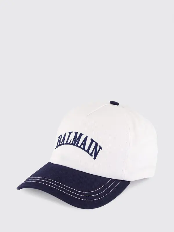 Balmain Embroidered Logo Baseball Cap - White