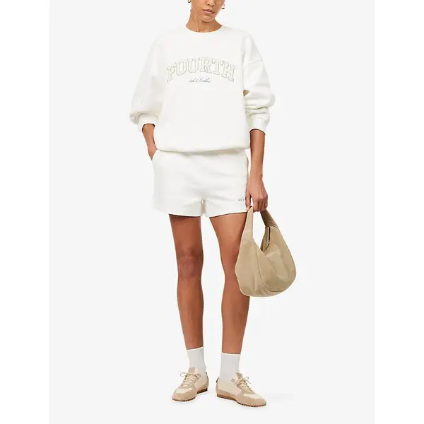 4TH & RECKLESS Clover Cotton-jersey Shorts - Cream