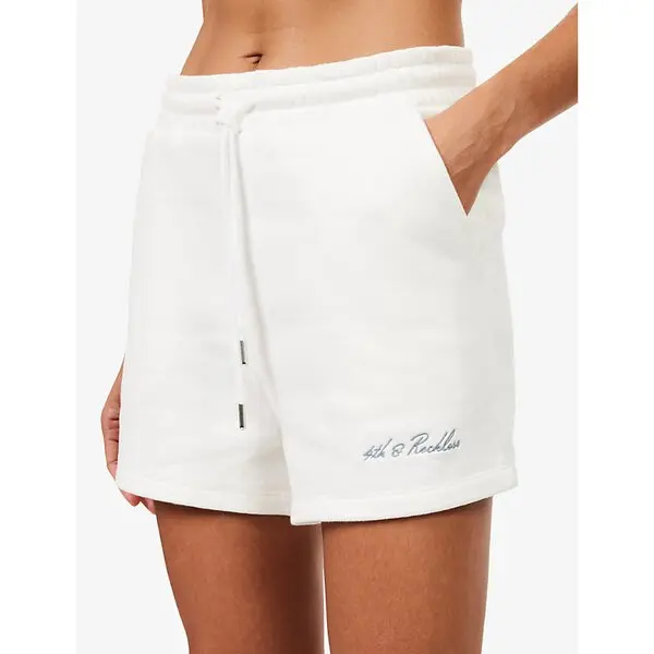 4TH & RECKLESS Clover Cotton-jersey Shorts - Cream