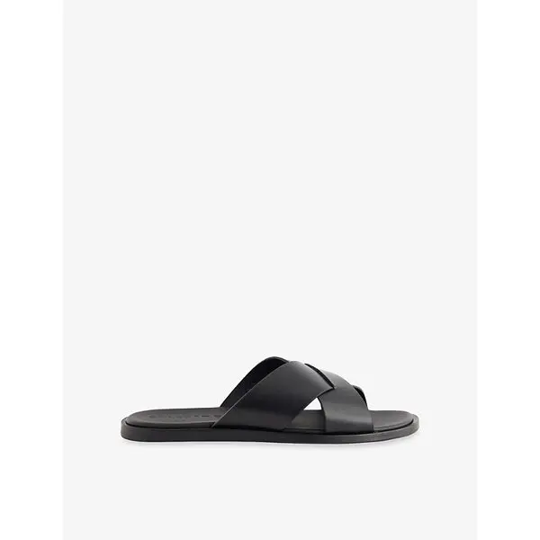 Orlebar Brown Muro Leather Sandals - Black