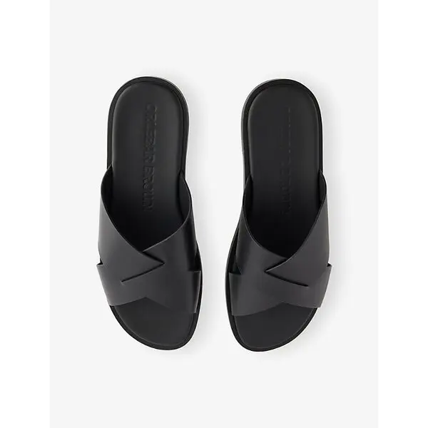 Orlebar Brown Muro Leather Sandals - Black