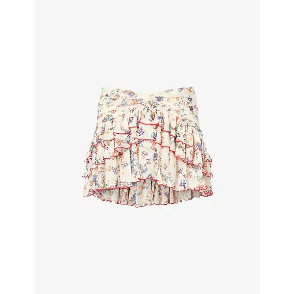 SIEDRES Floral-print Mini Skirt