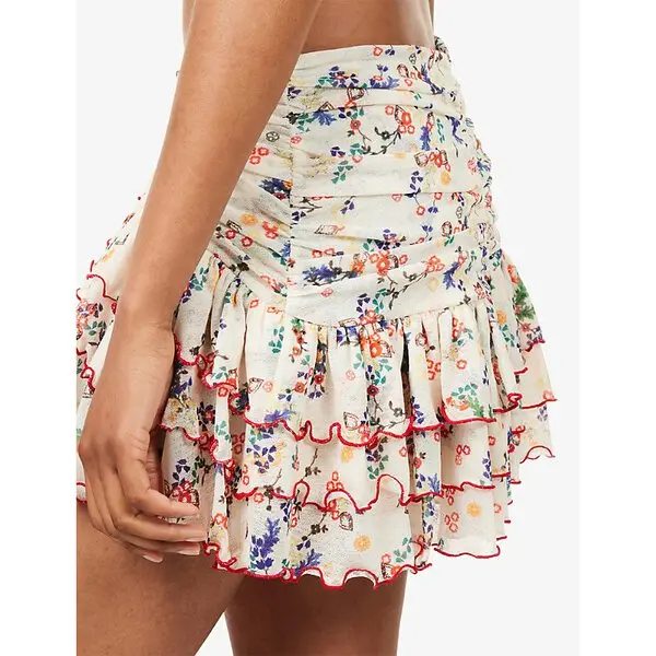 SIEDRES Floral-print Mini Skirt