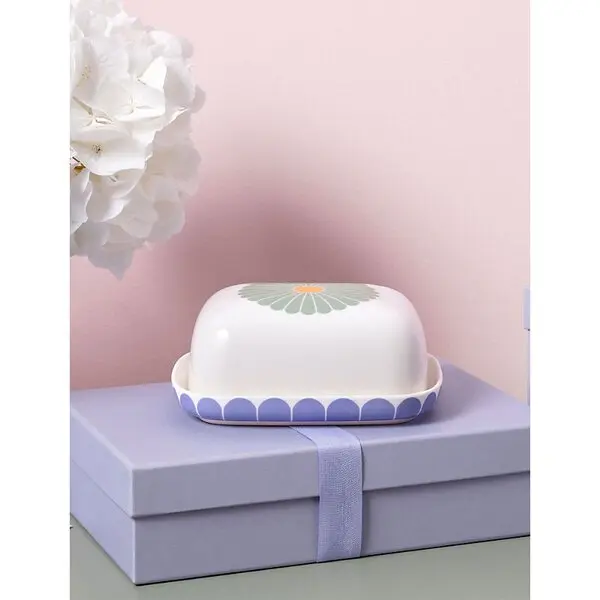 VILLEROY & BOCH Fleur Porcelain Butter Dish 14.8cm