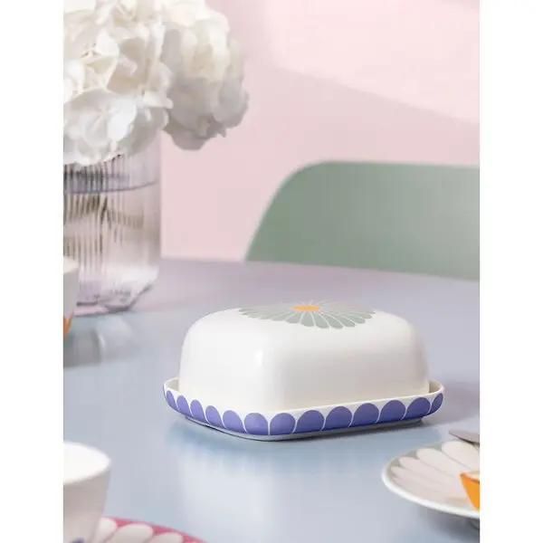 VILLEROY & BOCH Fleur Porcelain Butter Dish 14.8cm