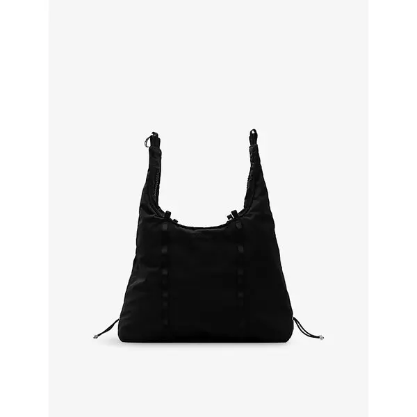 TOPOLOGIE Cloud Hobo Small Nylon Shoulder Bag - Black