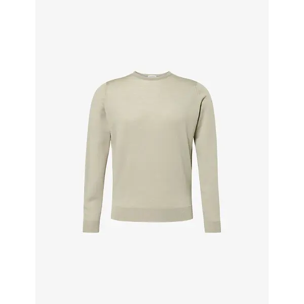 John Smedley Lundy Crewneck Merino-wool Jumper - Thistle Dew