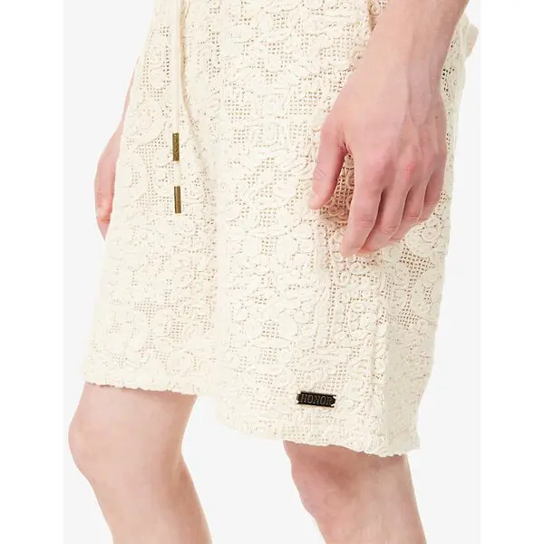 HONOR THE GIFT Mind Maze Lace Cotton-blend Shorts