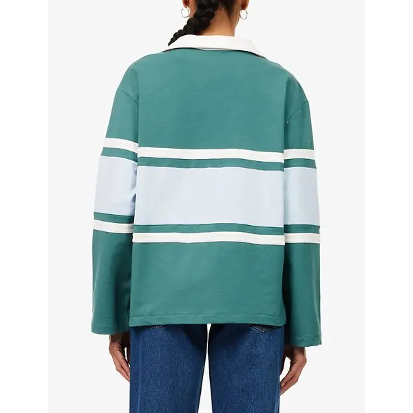 4TH & RECKLESS Cotton-jersey Rugby Top