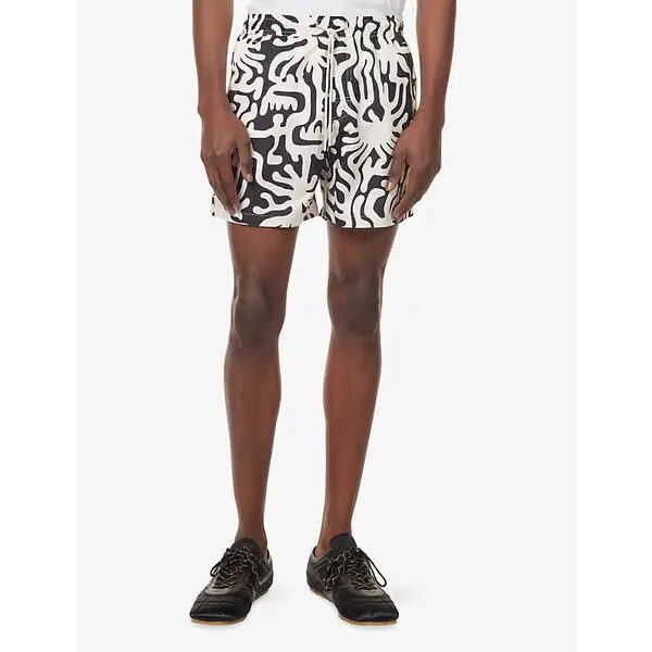 Oas Graphic Pattern Swim Shorts