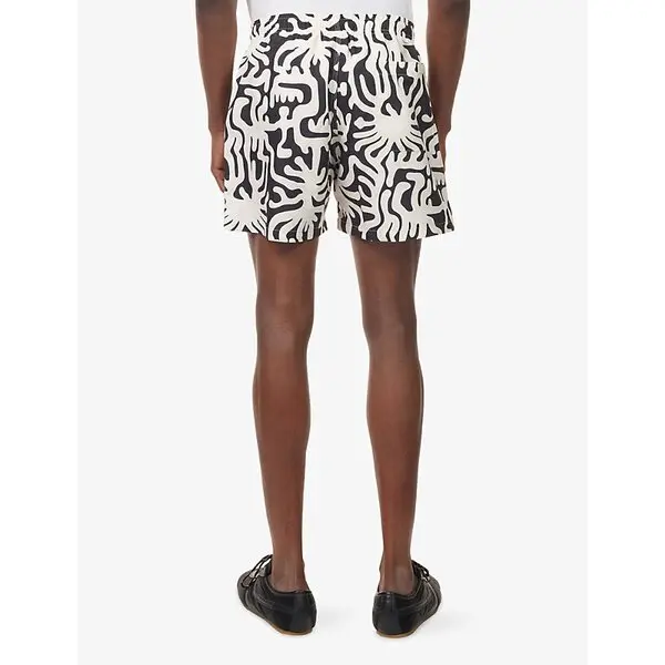 Oas Graphic Pattern Swim Shorts