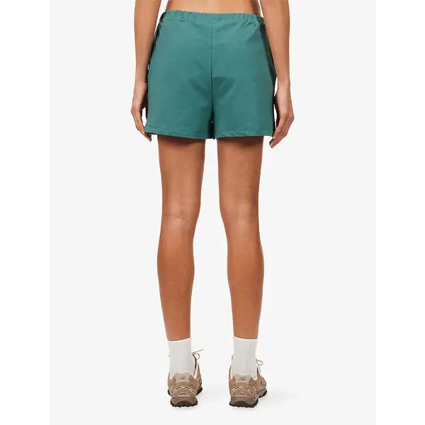 4TH & RECKLESS Logo-embroidered Cotton-jersey Shorts - Green