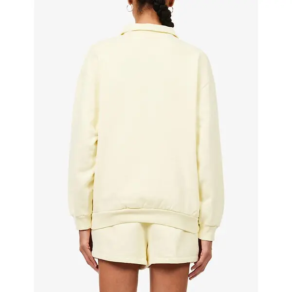 4TH & RECKLESS Clover Logo-embroidery Cotton-jersey Sweatshirt - Leon