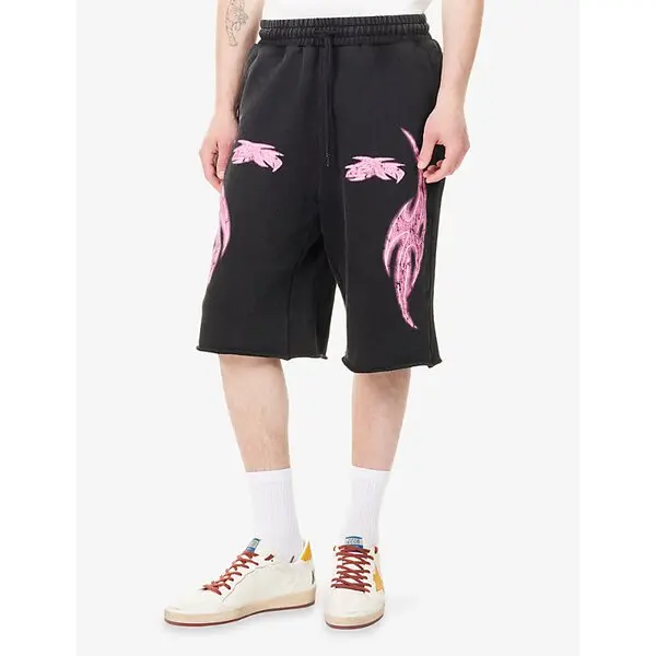 GODMADE Vivid Printed Cotton Shorts