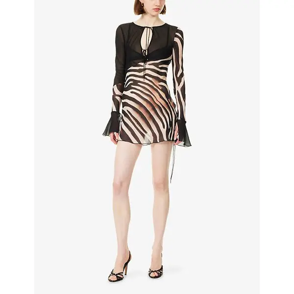 RAT AND BOA Sabine Printed Mini Dress