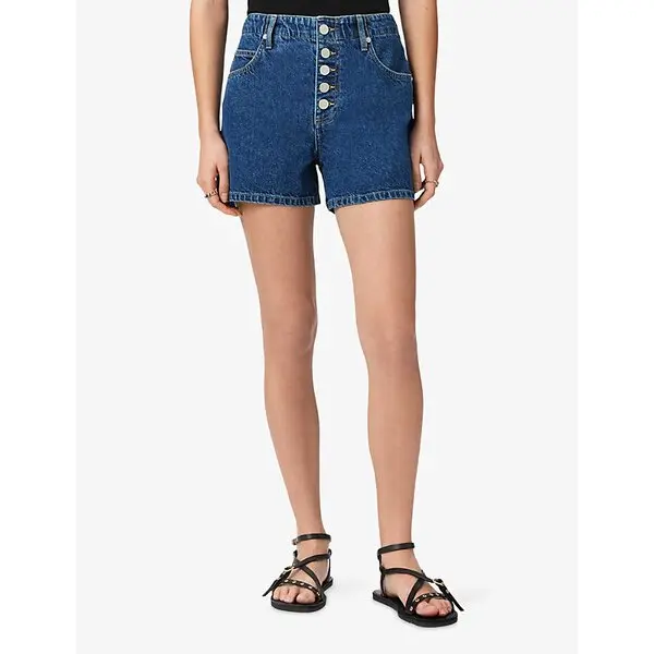 ALLSAINTS Tay Button-up Denim Shorts - Dark Indigo