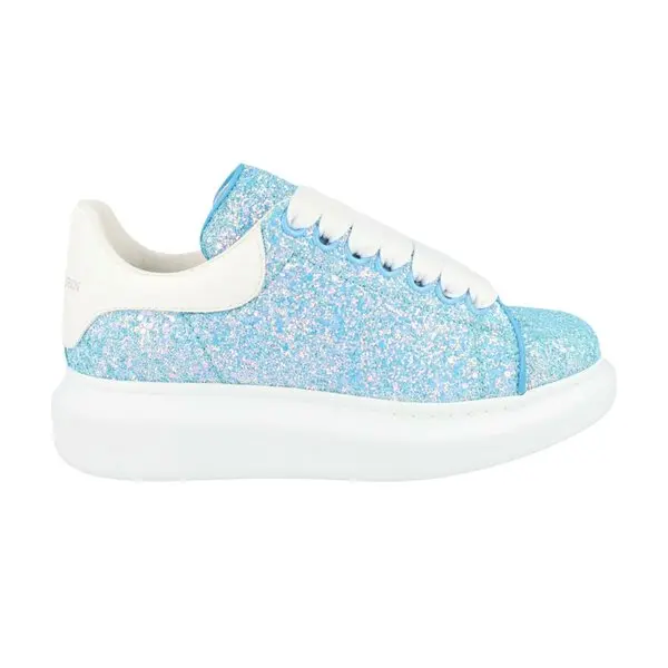 Alexander McQueen Glitter Oversized Sneakers - White