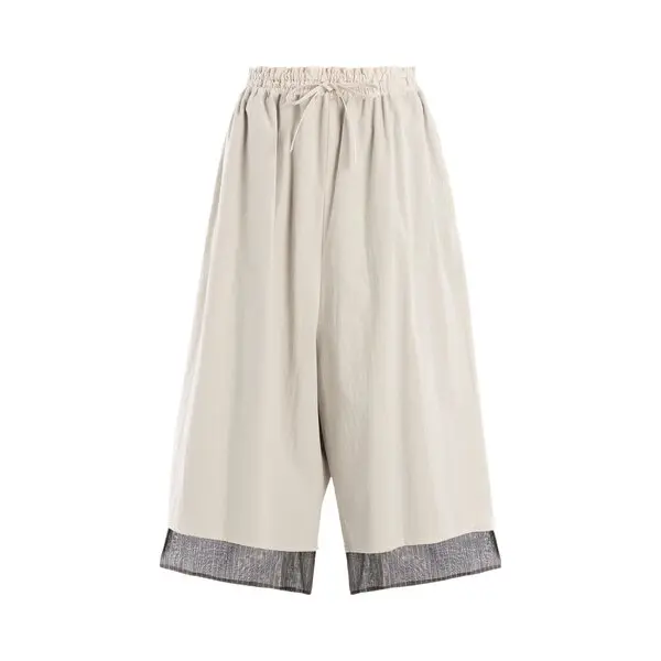 Y’s O-gathere Double Pants - Tan