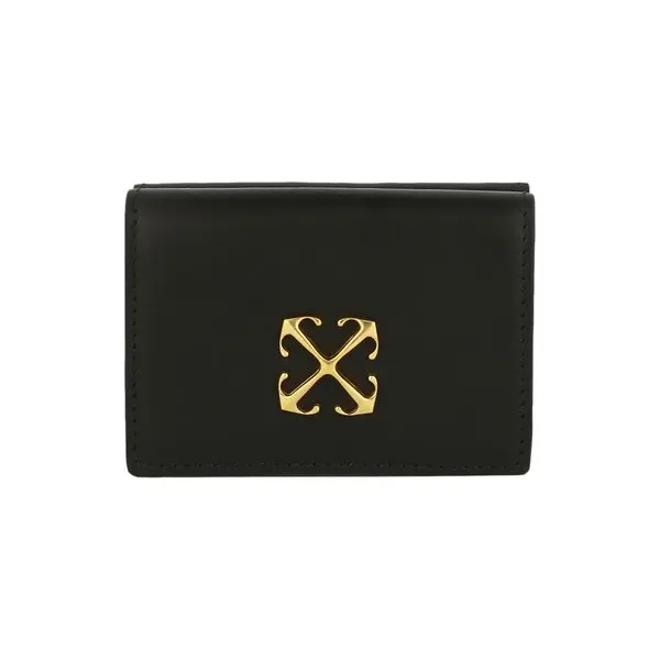 Off-White Jitney Mini Compact Wallet - Black