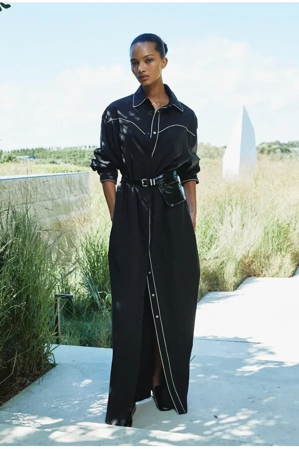 Yigal Azrouël Bobbi Shirt Dress - Black