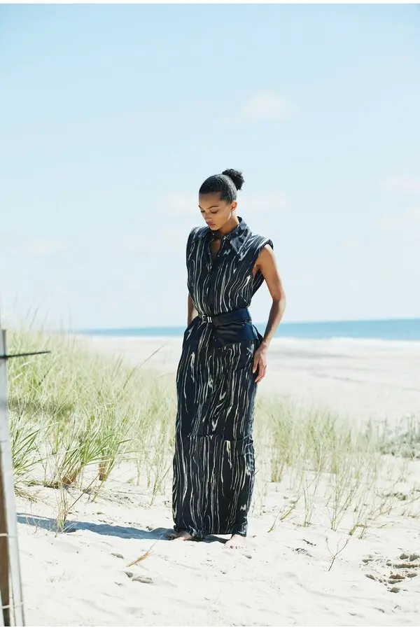Yigal Azrouël Erin Collar Maxi Dress